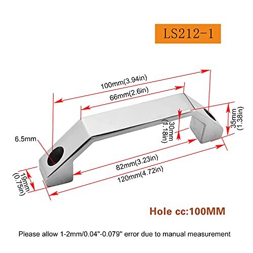 1PC Heavy Duty Industrial Equipment Handles Solid 304 SS Drawer Cabinet ...
