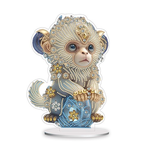 Zodiac Monkey Diamond Painting Desktop Ornament Kit for Office Desktop ...