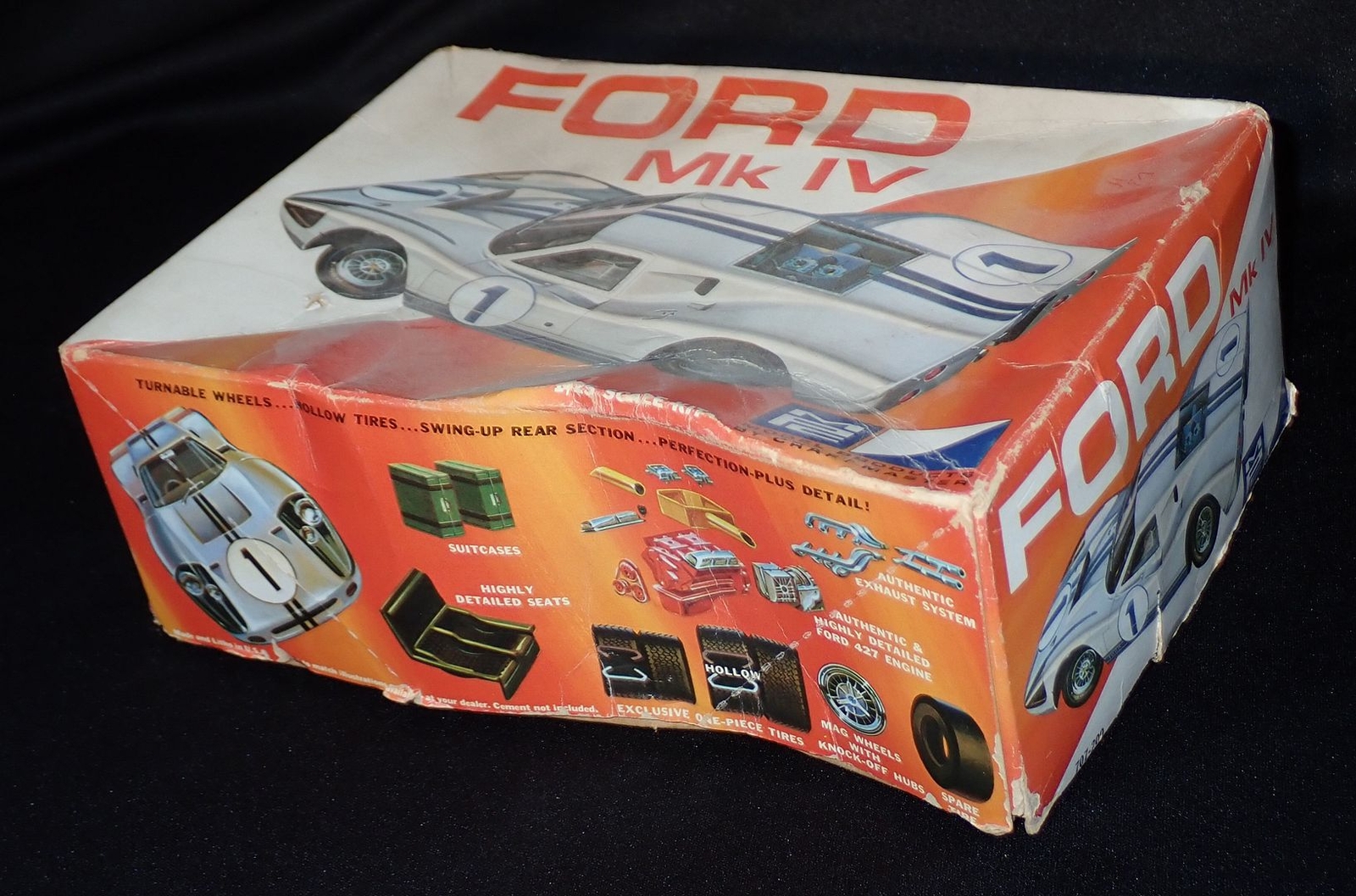 Vintage Craft Master USA Plastic Car Model Kit FORD MK IV Model 707-200 ...