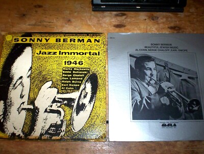 SONNY BERMAN ( 2 ) LP lot: JAZZ IMMORTAL / BEAUTIFUL JEWISH MUSIC w. Al ...