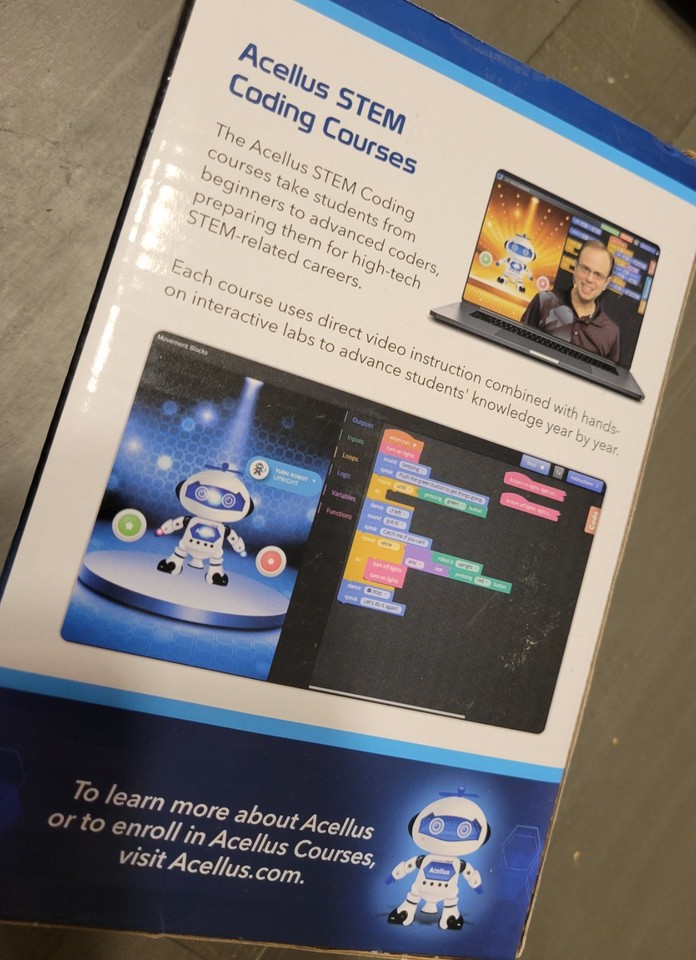 Acellus Cellus Bot, educational robot for teaching coding concepts new ...