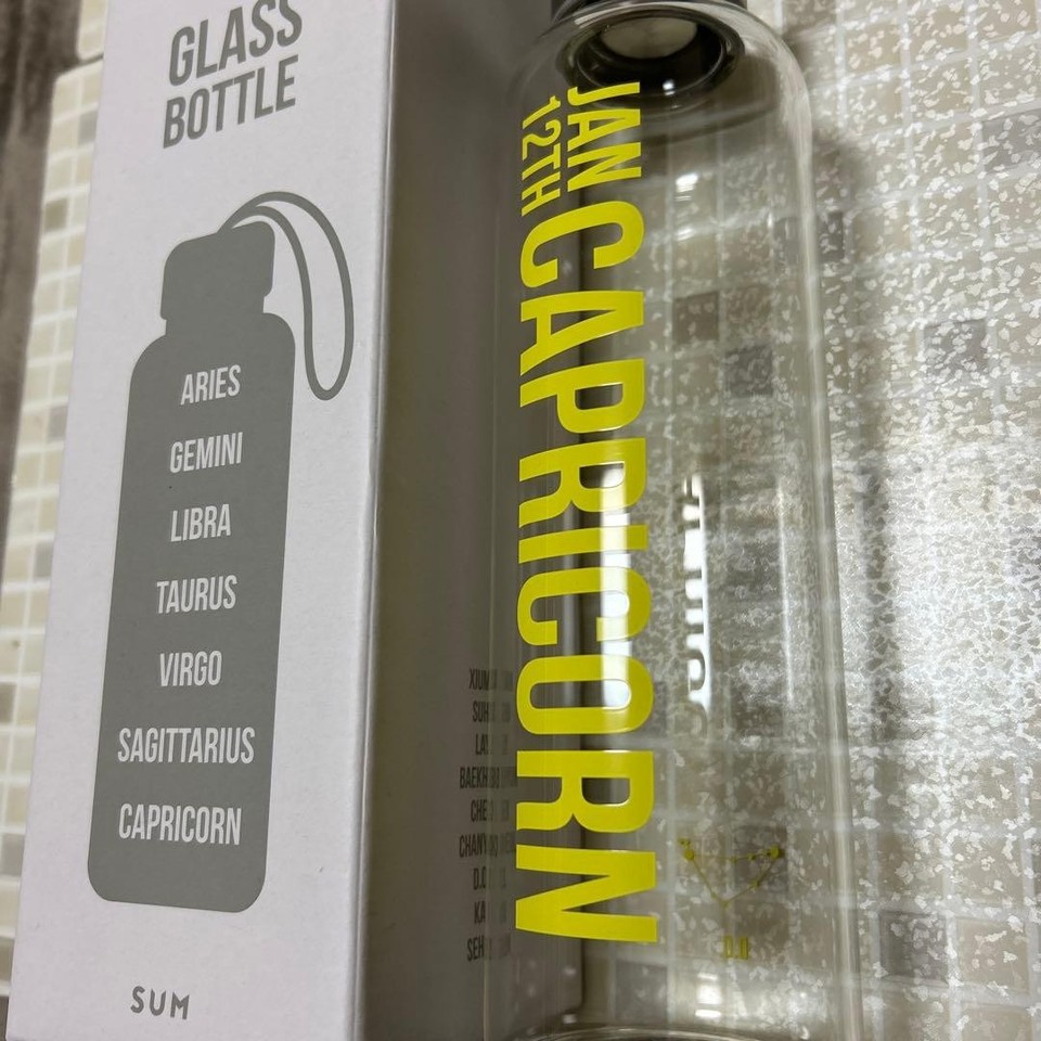 EXO Kyungsoo glass bottle water bottle eco bottle | eBay UK