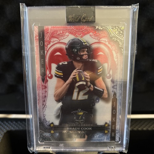 🔥Brady Cook🔥2024 Wild Card 7 Card Studs Jokers Wild # 1/1 Missouri ...