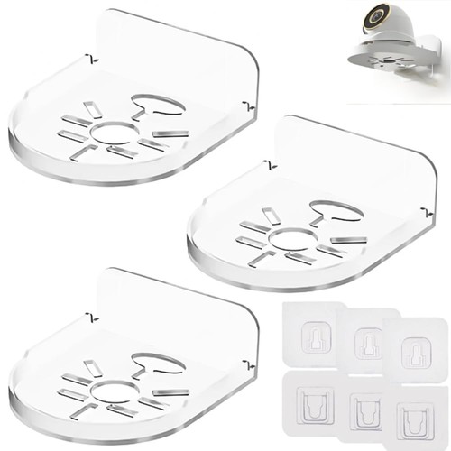 3-Pack Transparent L-Shaped Security Camera Mount Bracket for Dome ...