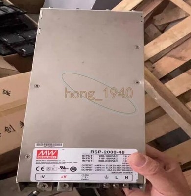1PCS USED MEAN WELL RSP-2000-48 AC/DC Output Regulated Switching Power ...