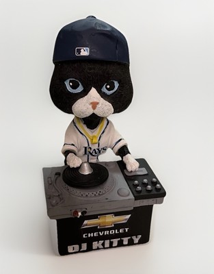 MLB Tampa Bay Rays DJ Kitty Bobble Head Chevrolet Chevy Merch Turntable ...