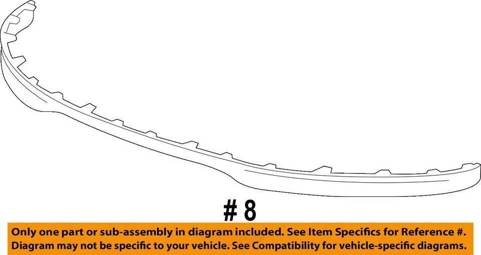 GM OEM 17-19 LaCrosse Bumper Components-Lower Deflector 90925672 | eBay