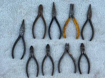 Vintage Klein Tools Plier Lot Side Diagonal Cutters Lot Of 9 | eBay