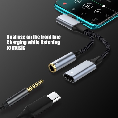 Premium USB C to AUX 3 5mm Audio Cable for Audio Playback and Quick ...