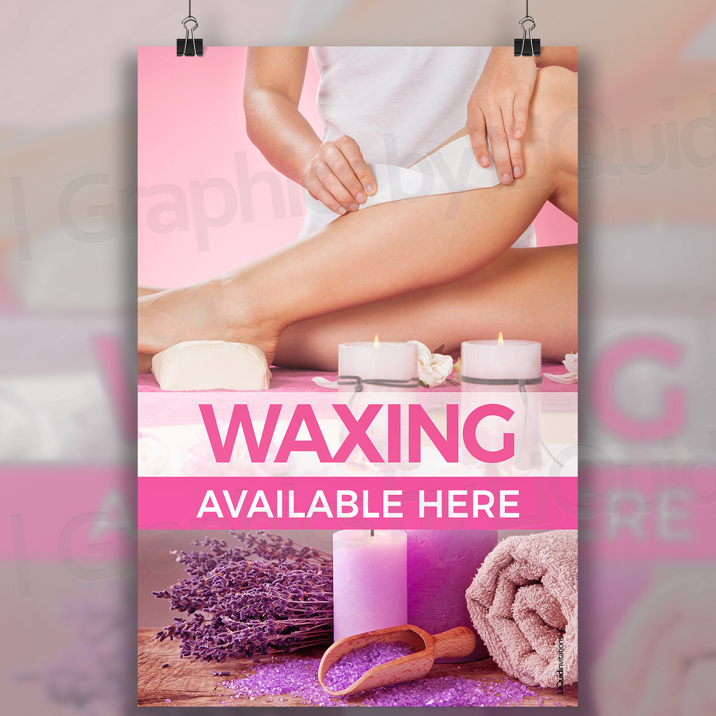 BEAUTY SALON POSTER SPA WAXING BODY TREATMENT Body Waxing Here | A4 A3 ...