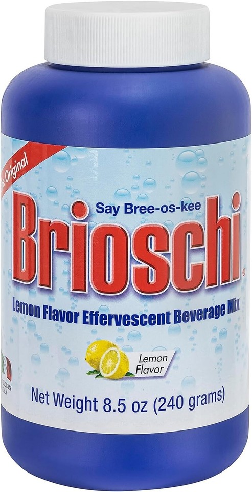 Brioschi Italian Lemon Flavored Effervescent Heartburn Upset Stomach 8. ...