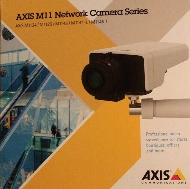 Axis M1125 s Indoor/Outdoor Netowork Security Camera System - White ...
