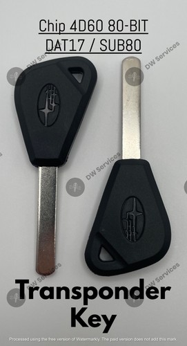 2x NEW! Subaru Transponder Chip 4D60 (80-bit) Ignition Car Key ...