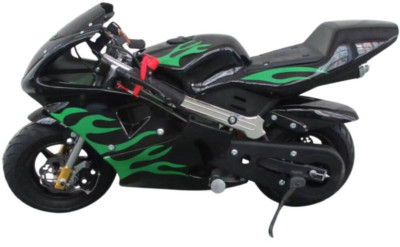 Mini Pocket Motorcycle Sports Moto Racer GREEN 49cc 2 Stroke Petrol Off ...