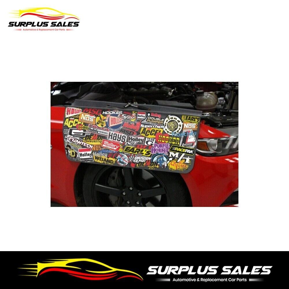 HO36-445 HOLLEY MSD ACCEL NOS DEMON STICKER BOMB FENDER COVER 36" X 26 ...