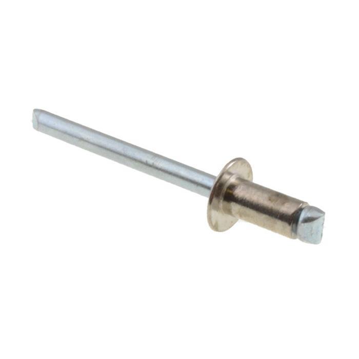Qty 300 Dome Rivet 73 MS 6-2 Monel / Steel 3/16 - 4.8mm x 8mm Nickel ...