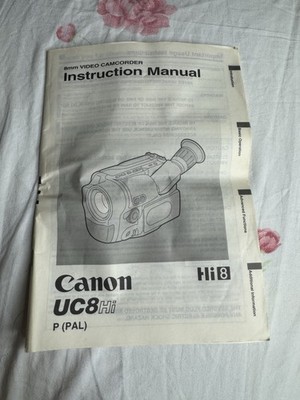 Canon UC8 8mm Video Camcorder Instruction Manual | eBay UK