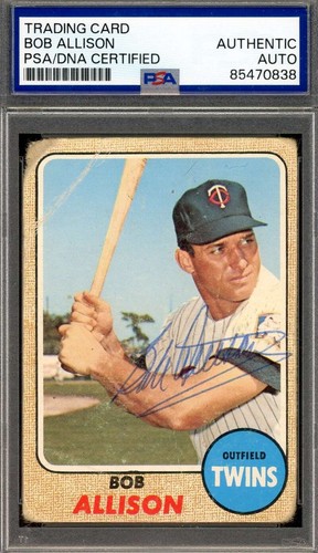 Bob Allison PSA DNA Signed 1968 Topps Autograph | eBay