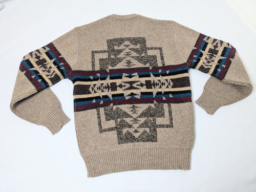 Pendleton M Chief USA Made High Grade Western Southwestern Native Knit Sweater | eBay