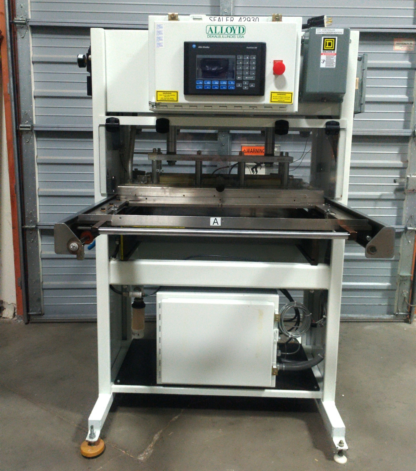 Alloyd 2SM1428 Medical Shuttle Tray Sealer 2-8" Tools 14 x 28" 2.5Ton ...