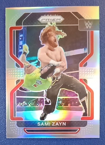 Sami Zayn Silver Prizm 2022 Panini Prizm WWE Wrestling Card | eBay