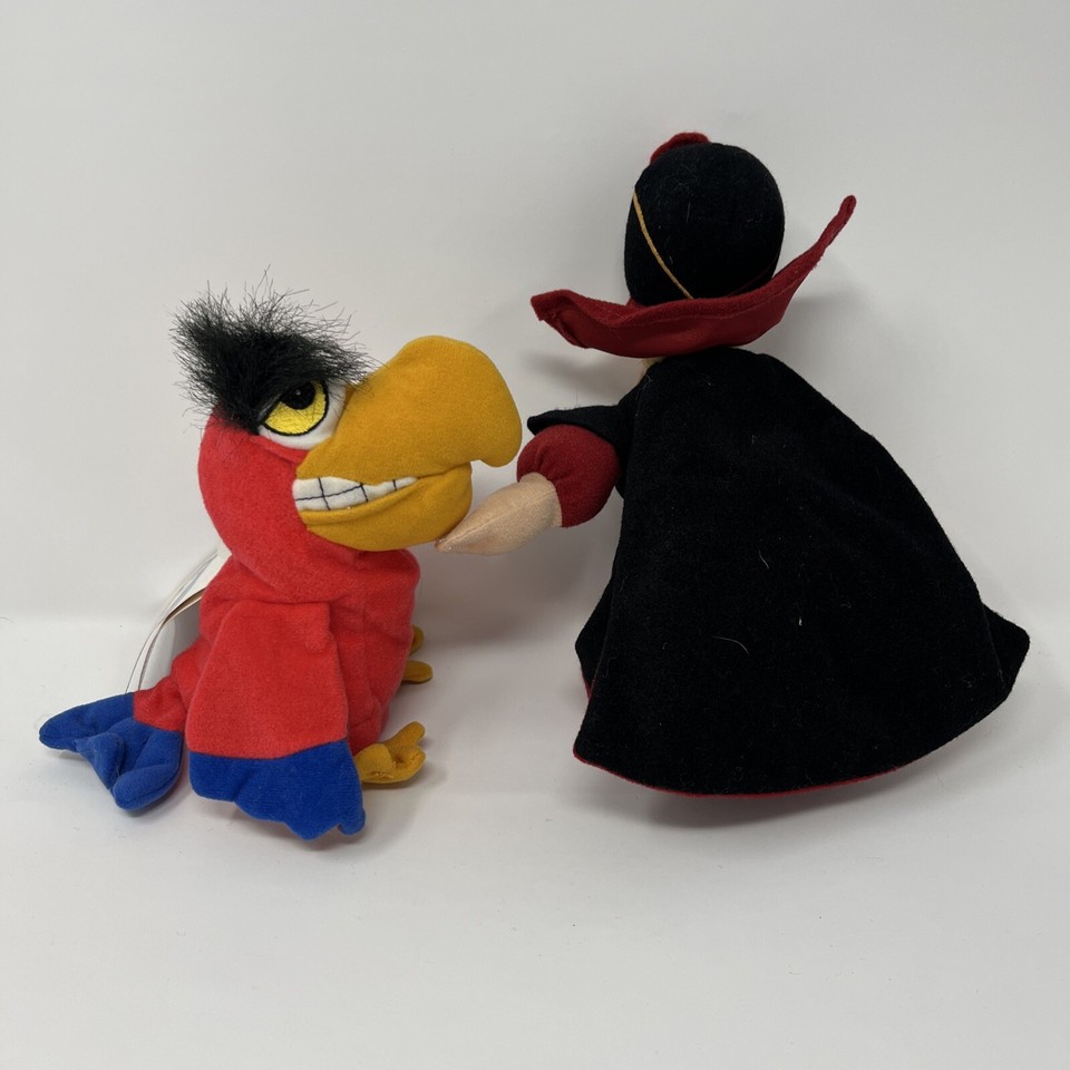 Aladdin Parrot Disney Store Iago Jafar Mini Bean Bag-Beanie New With ...