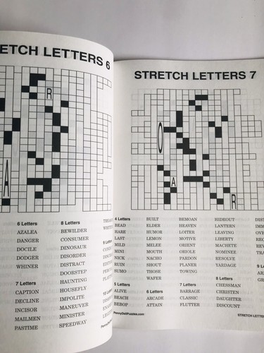 Lot Of 2 STRETCH LETTERS Fill In Ins Penny Press Selected DELL Variety Puzzles EBay Lot Of 2 STRETCH LETTERS Fill In Ins Penny Press Selected DELL Variety Puzzles EBay