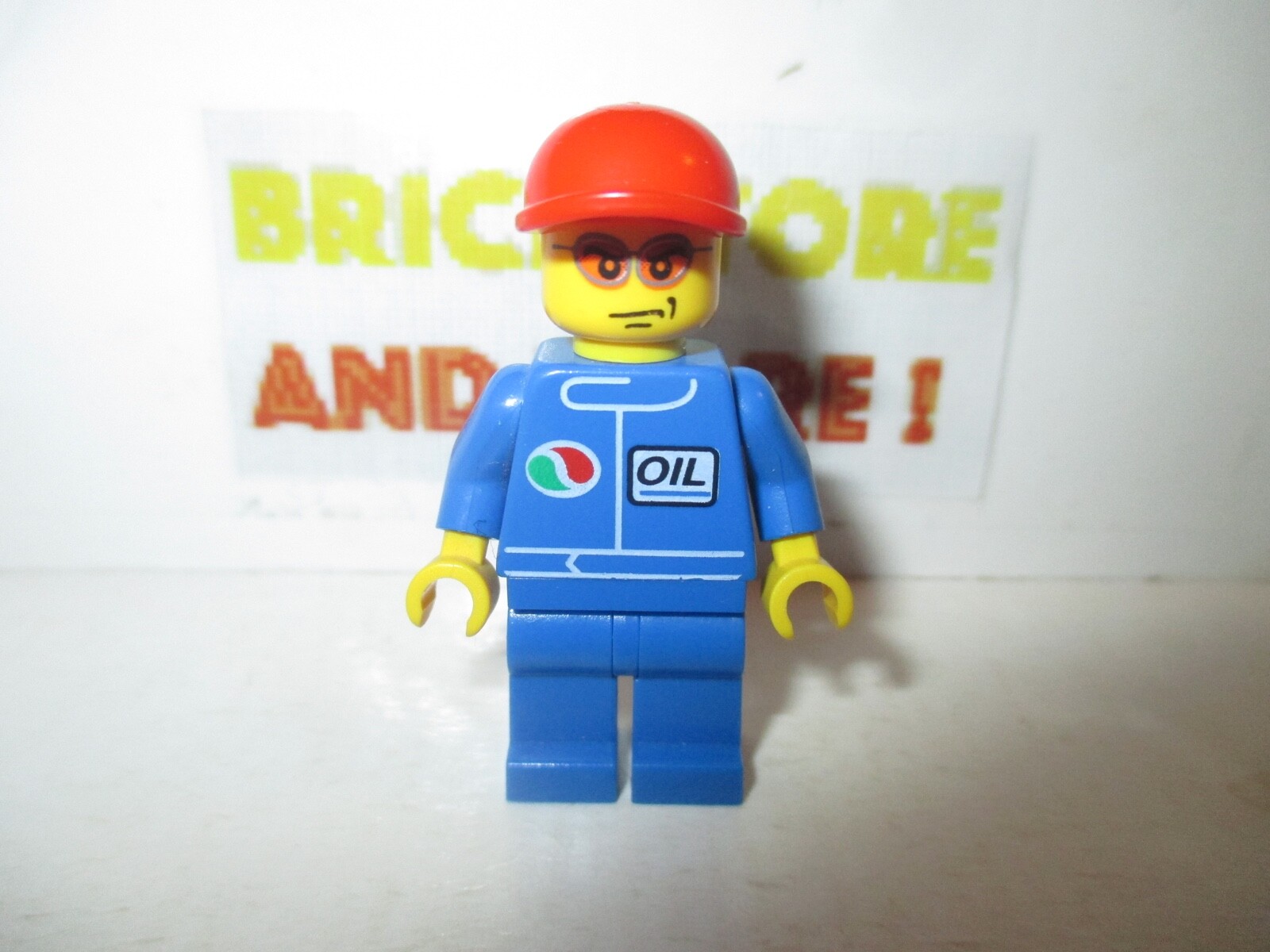 Lego - Minifigures - Octan Blue Oil Bill Cap Orange Sunglass - oct067 ...