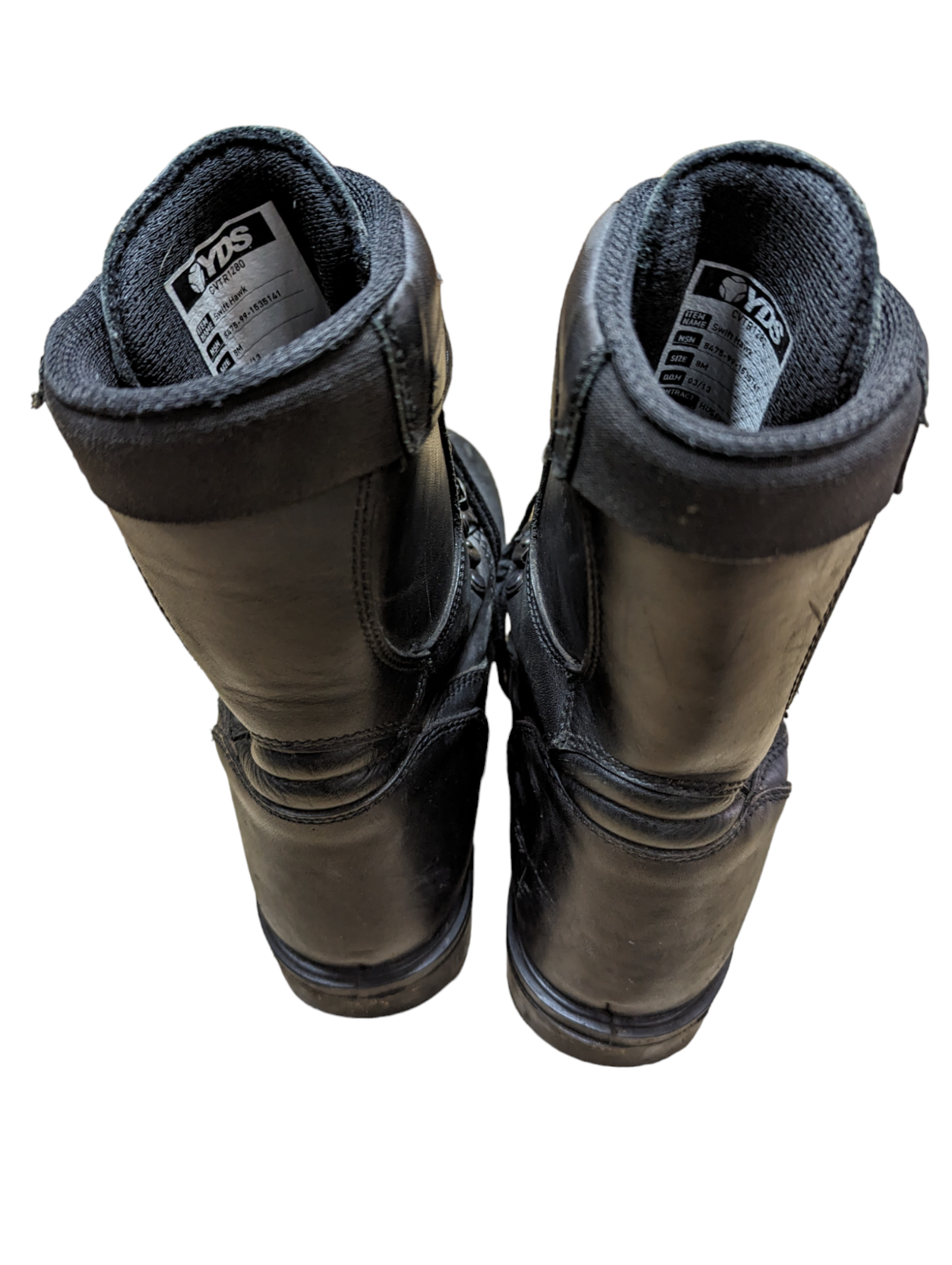 British RAF Air Crew YDS Black Swift Hawk Leather GoreTex Boots Size 8M ...