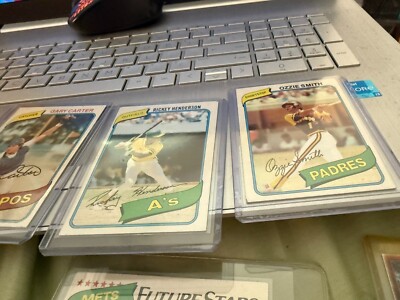 1980 topps lot-rickey, carter, ryan, ozzie & scott/orosco + FREEBEES ...