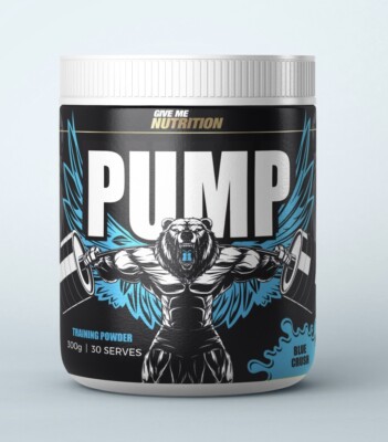 'Pump' Blue Crush Pre Workout Training Powder Supplement 300g | eBay