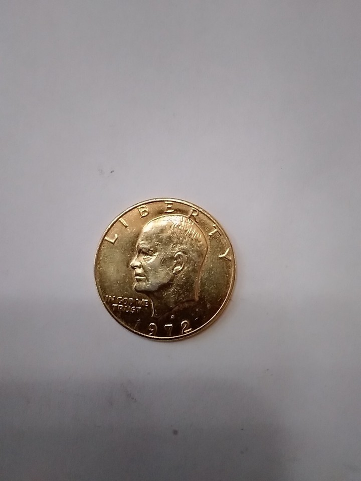 1972 D GOLD PLATED COIN NICE SHAPE | eBay