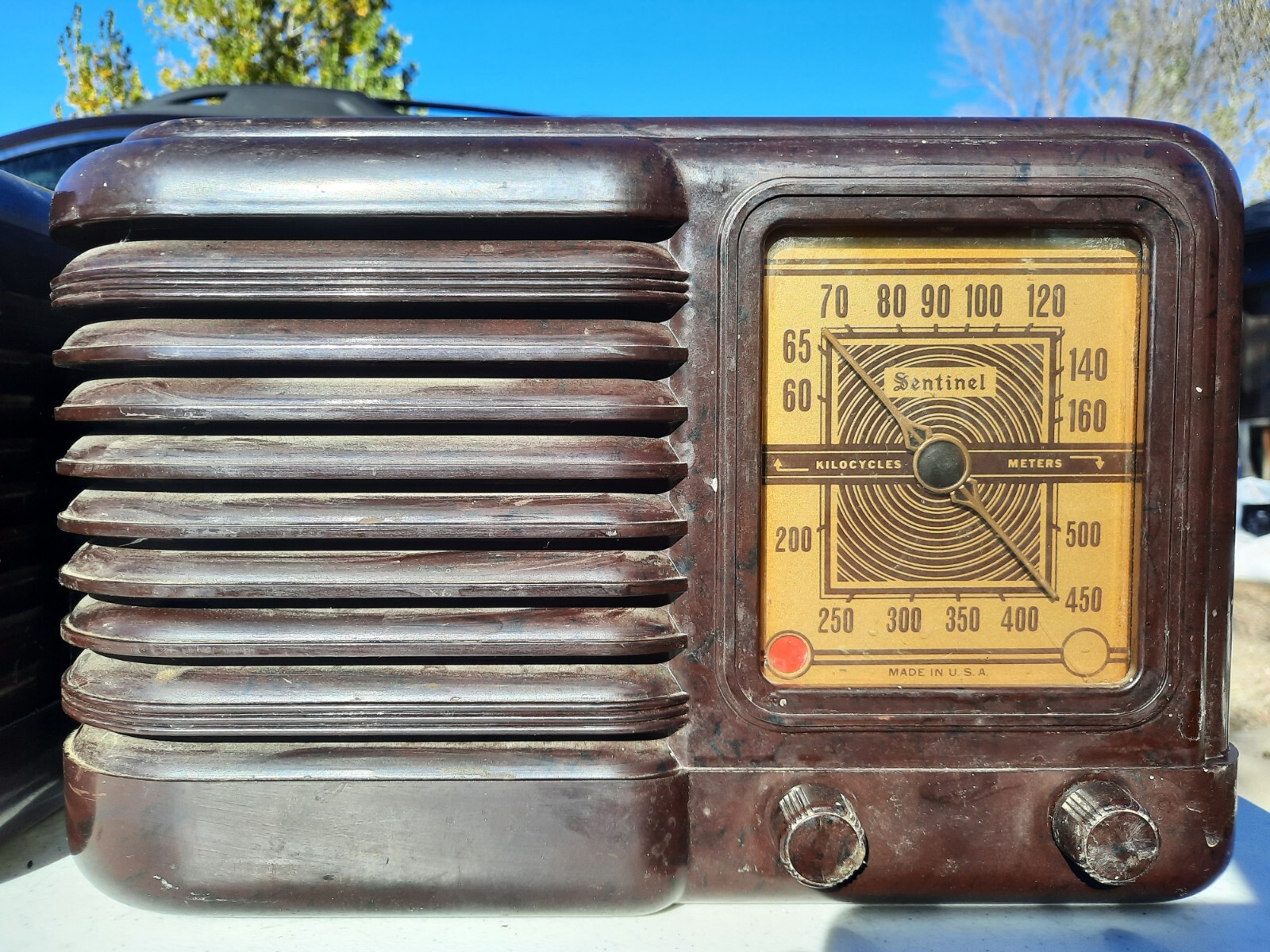 Two 1939 Sentinel Bakelite AM Tube Radios Model 175 BT Parts Repair ...