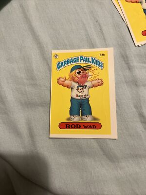 1986 Garbage Pail Kids Rod Wad 84b Series 3 Brand New | eBay