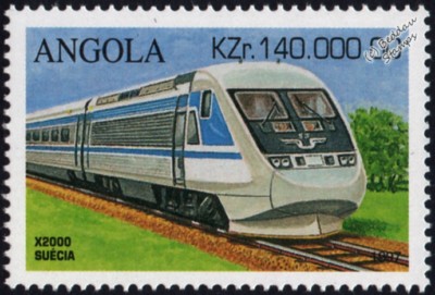 Swedish Railways (SJ) Class X2000 / X-2000 Electric Train EMU Stamp ...