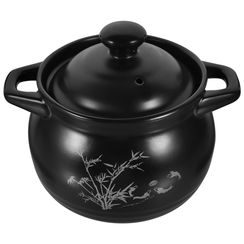 Small Pot Casserole Stew Ceramic Soup Multi-functional Stewing Saucepan ...