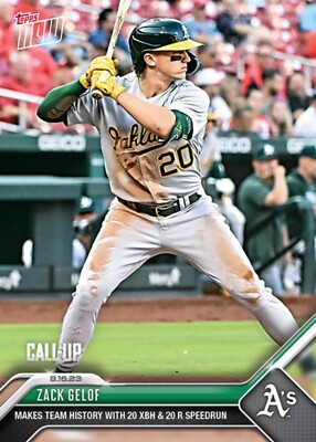 2023 TOPPS NOW MLB CALL-UP CARD OAKLAND ATHLETICS ZACK GELOF #715 20 ...