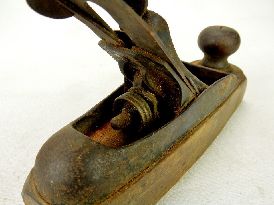 Wood Bottom Transitional Plane, Stanley Bailey Rule & Level Co No 22, # ...