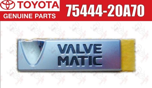 TOYOTA Genuine Premio ZRT26 07/12- Valvematic emblem 75444-20A70 OEM | eBay