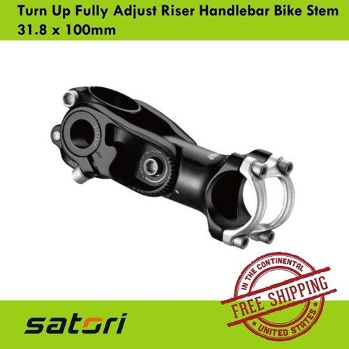 SATORI Turn Up Fully Adjust Riser Handlebar Bike Stem 31.8 x 100mm | eBay