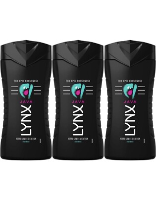Lynx Java Retro Men's Shower Gel discontinued 3 x 225ml | eBay UK