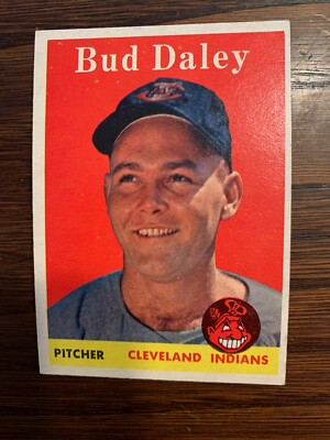 1958 TOPPS #222 BUD DALEY CLEVELAND INDIANS BASEBALL CARD NM | eBay