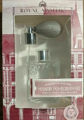 Royal Apothic MANOR POMEGRANATE Linen & Room Spray Atomizer Gift Set ...