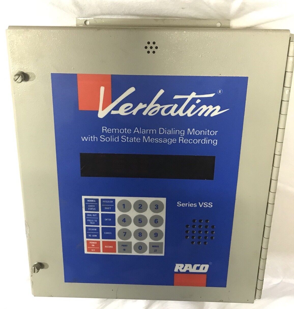 RACO VERBATIM Series VSS Remote Alarm Dialing Monitor SS Message ...