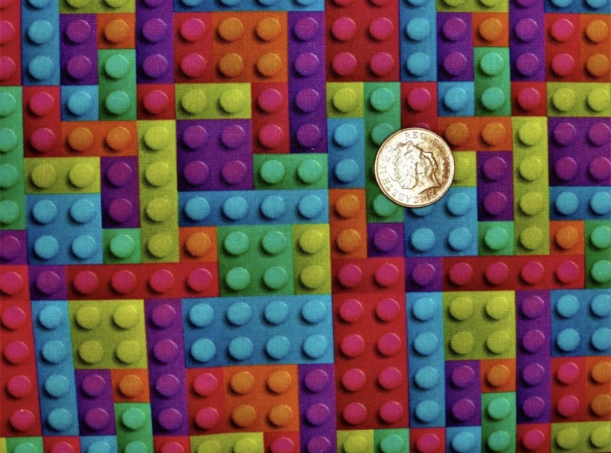 Lego Fabric By The Yard Legos Fabric Etsy