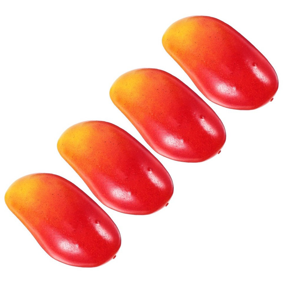 4 Pcs Simulated Fruit Models Fake Mango Decor Artificial Fruits ...
