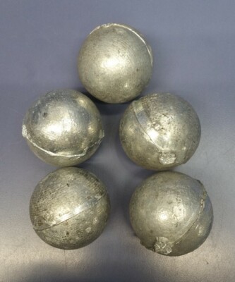 5 lbs. Zinc Ingot Sphere Ball 99% Pure for Plating, Castings, Lures ...