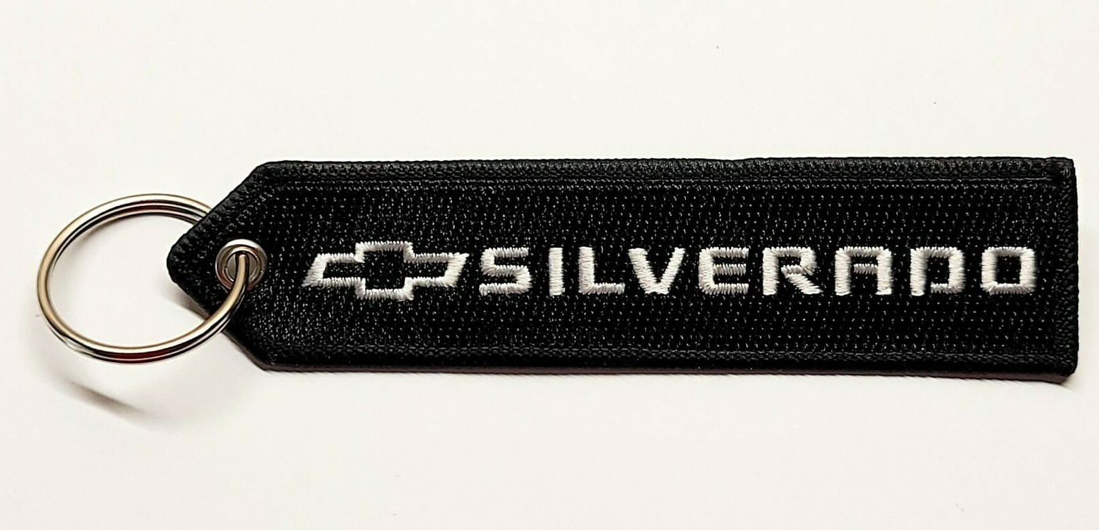 CHEVY SILVERADO Keychain Embroidered Fabric Key Tag Chevy Accessories ...