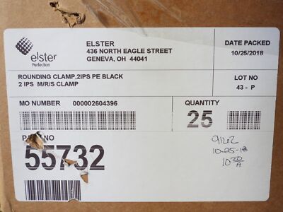 25pcs Elster Permalock Tapping Tee 55732 Rounding Clamp 2 IPS M/R/S ...