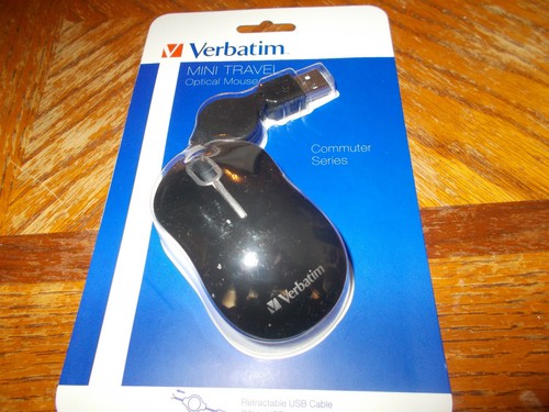 Verbatim Mini Travel Optical Mouse Commuter Series USB Type-A Black ...